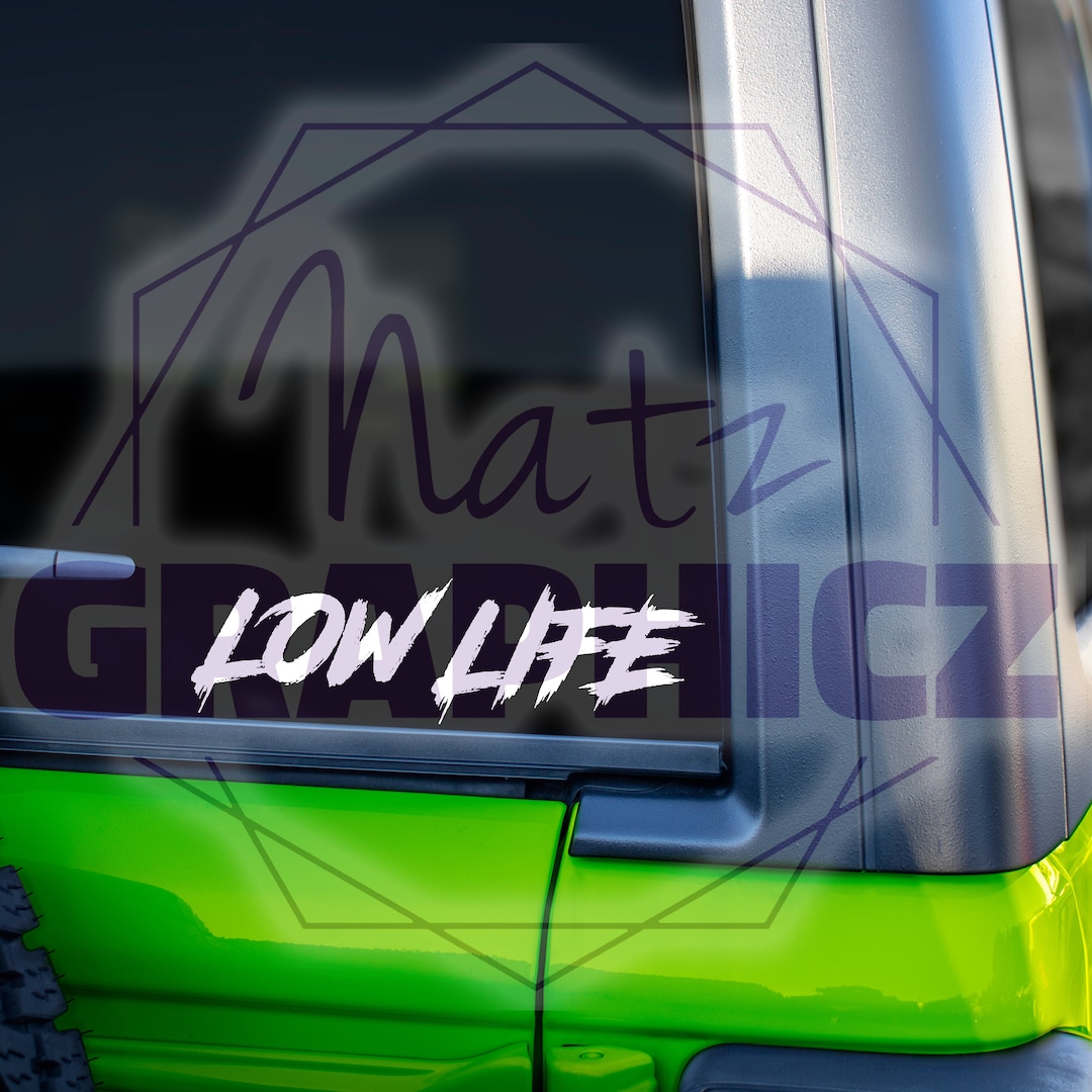 Low Life Decal, Low Life Sticker, Truck Decal, Car Decal, Hard Hat ...