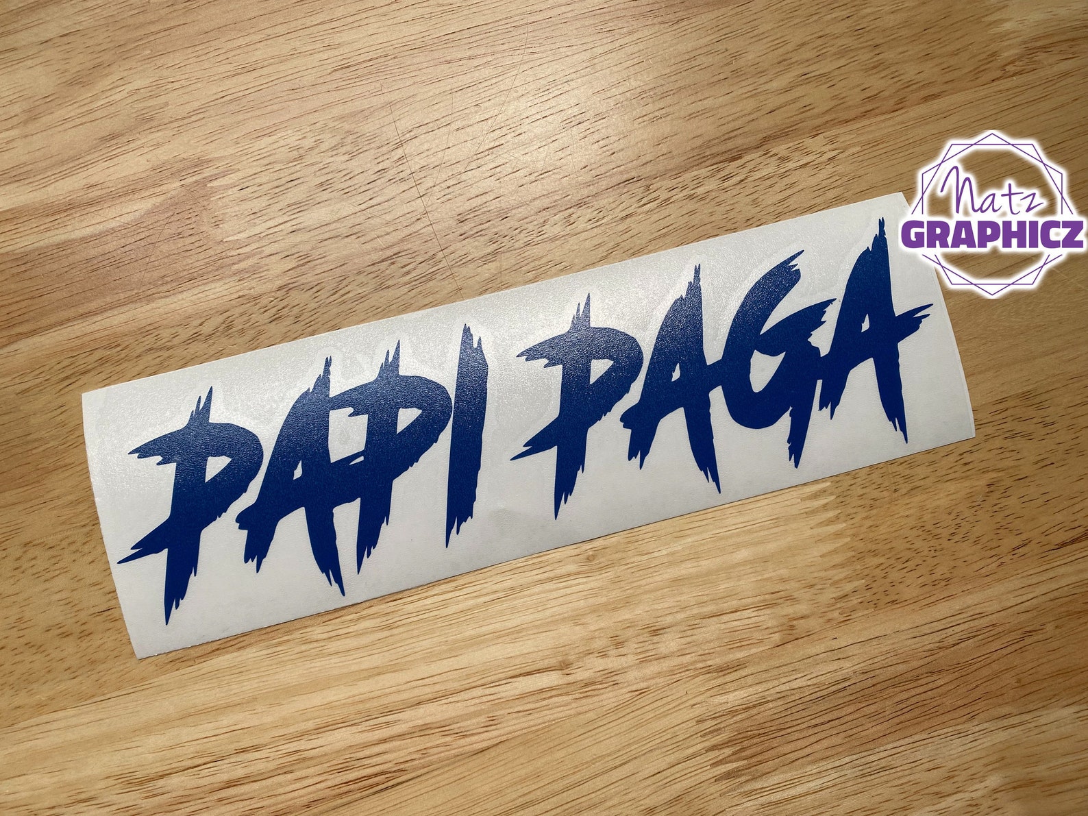 Papi Paga Decal Papi Paga Sticker Truck Decal Car Decal | Etsy