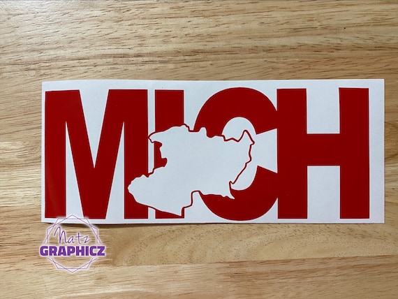 Michoacan Decal MICH Sticker Hard Hat Deca Yeti Cup | Etsy