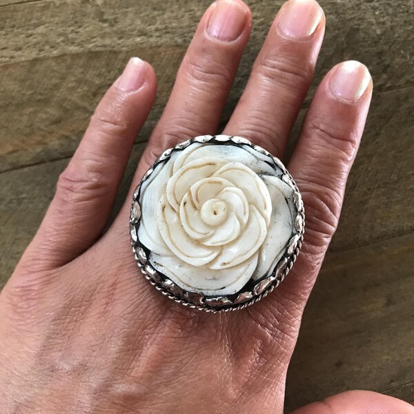 Real Bone Ring - Etsy