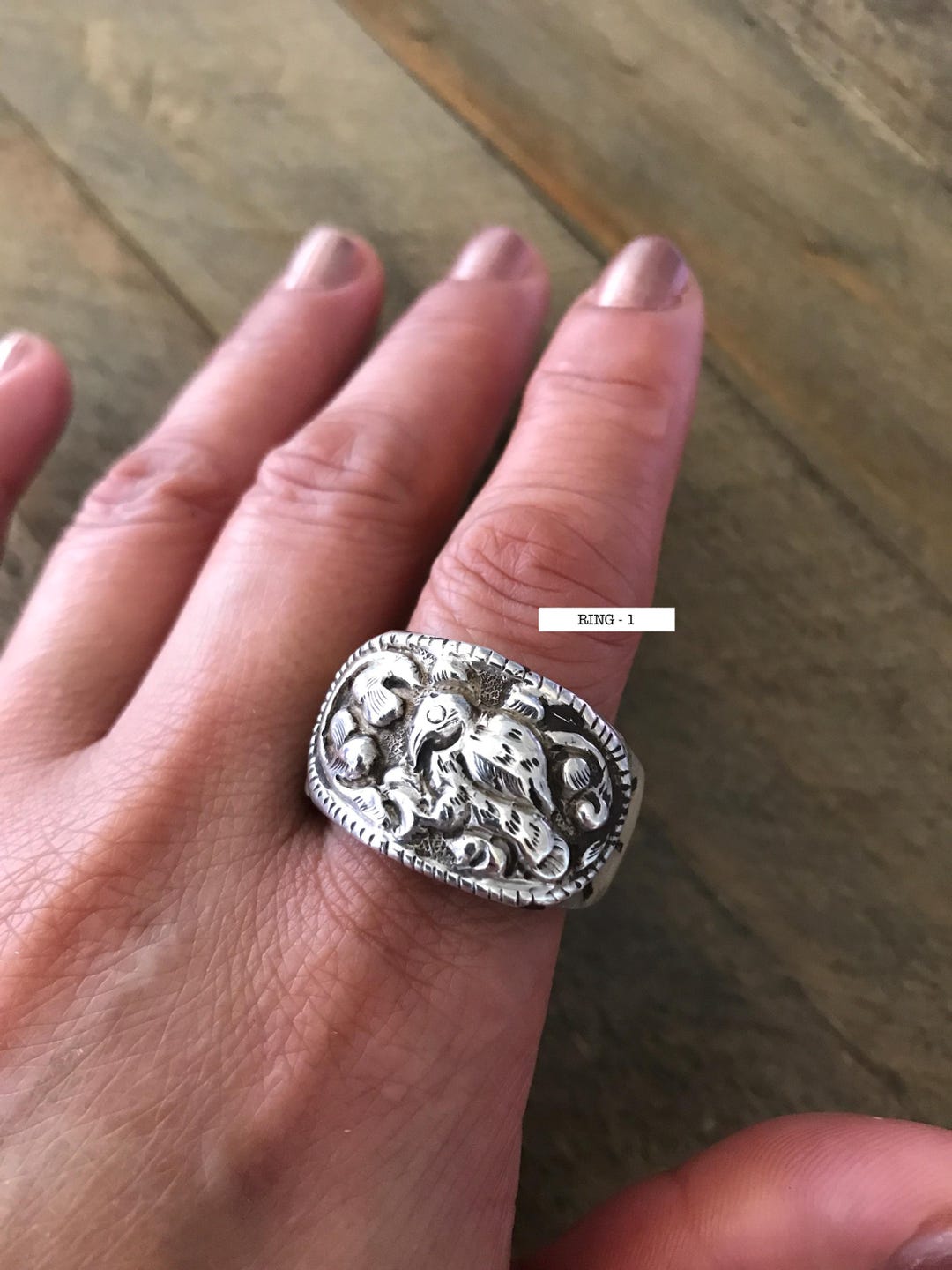 Sterling Silver Bone Ring, Handcrafted, Nepalese, Tibetan, Himalayan - Etsy