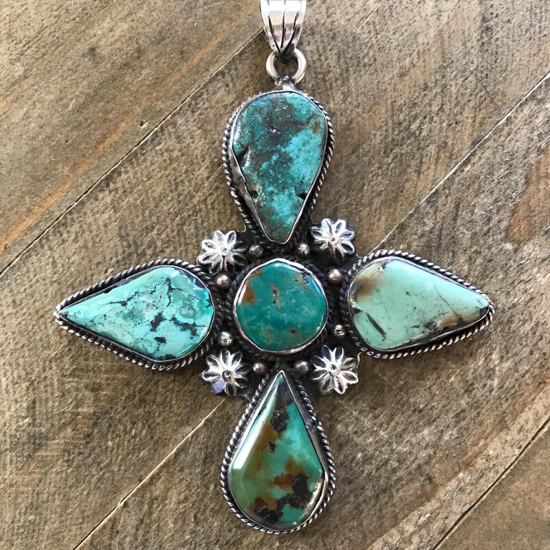 Turquoise Cross - Etsy