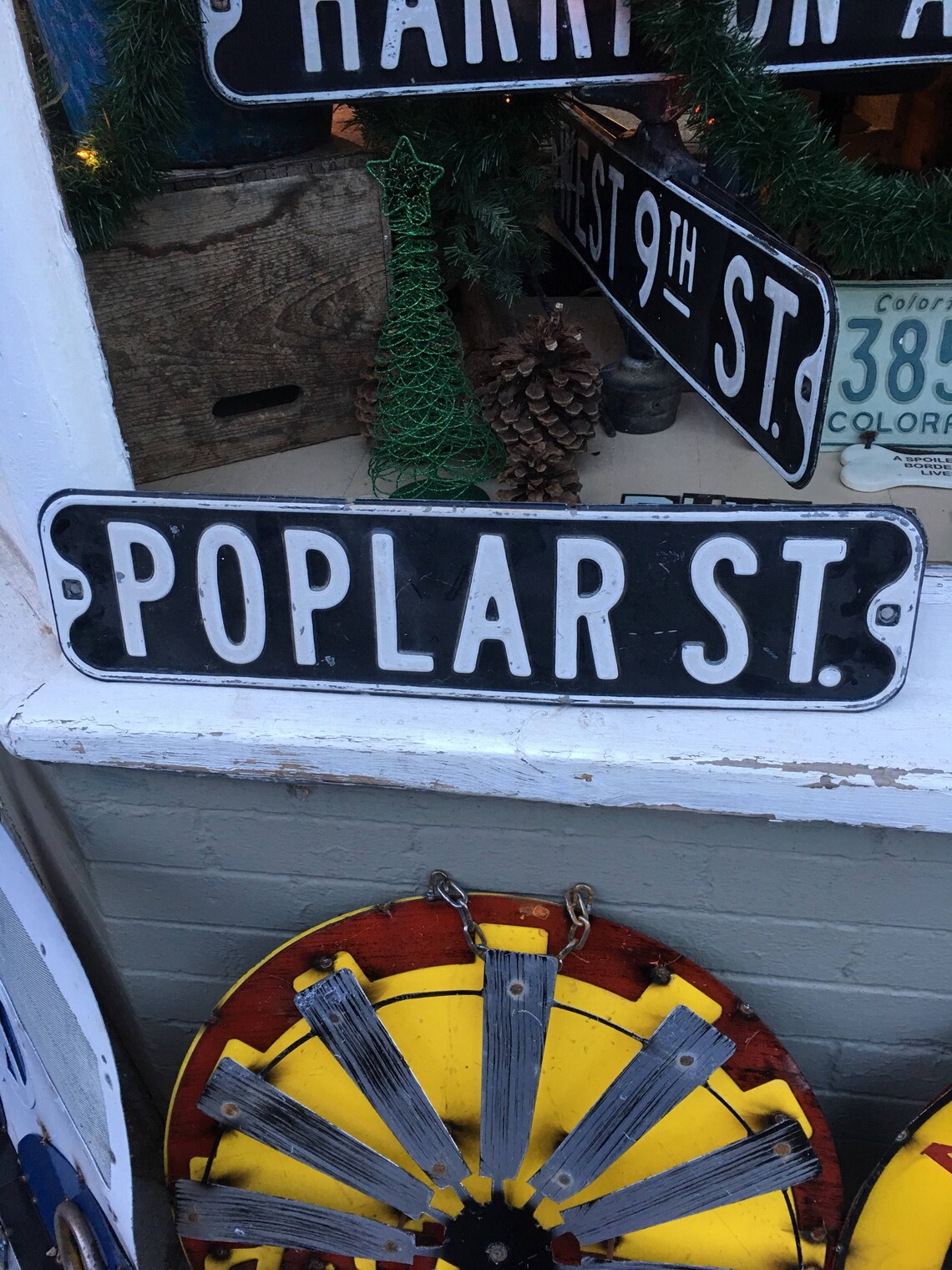Poplar St. Street Sign de Leadville - Etsy España