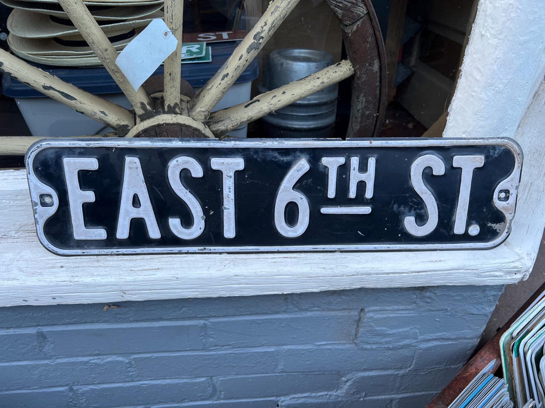 East 6th Street Sign From Leadville, Colorado - Etsy