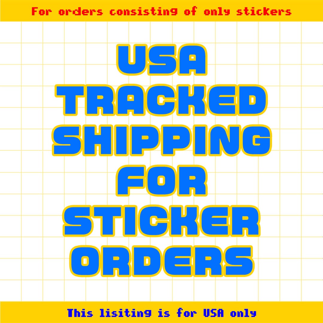 USA Tracked Shipping for Sticker Orders - Etsy