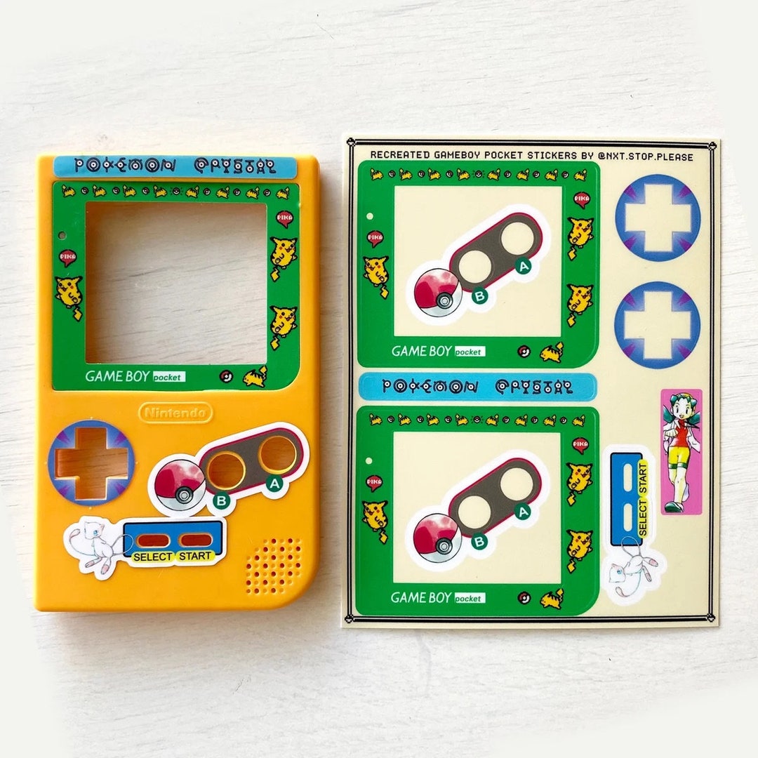 Recreated Pokemon Game Boy Pocket Sticker Sheet - Etsy