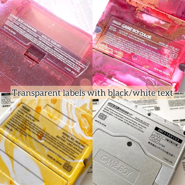 Gameboy Color Replacement Stickers - Etsy