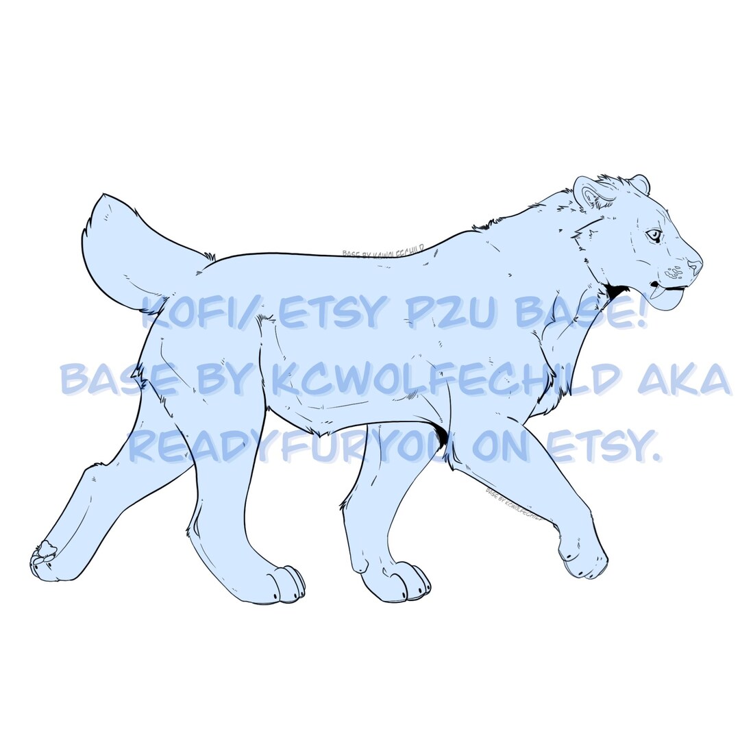 Saber Tooth Feline Base - Etsy
