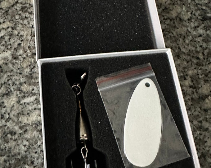 Sublimation Blank Fishing Lures Father’s Day Gift Boxed White Hook - Etsy