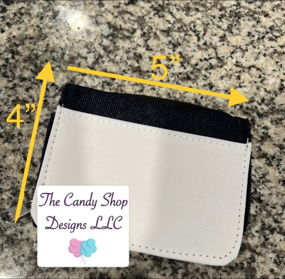 Sublimation Womens Denim Change Purse Wallet Mothers Day | Etsy