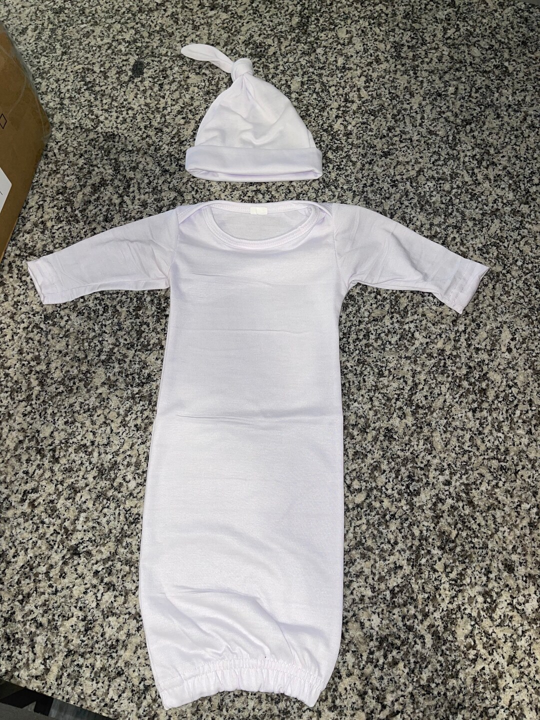 Sublimation Baby Hat and Gown Set Blank Newborn 100% Polyester - Etsy