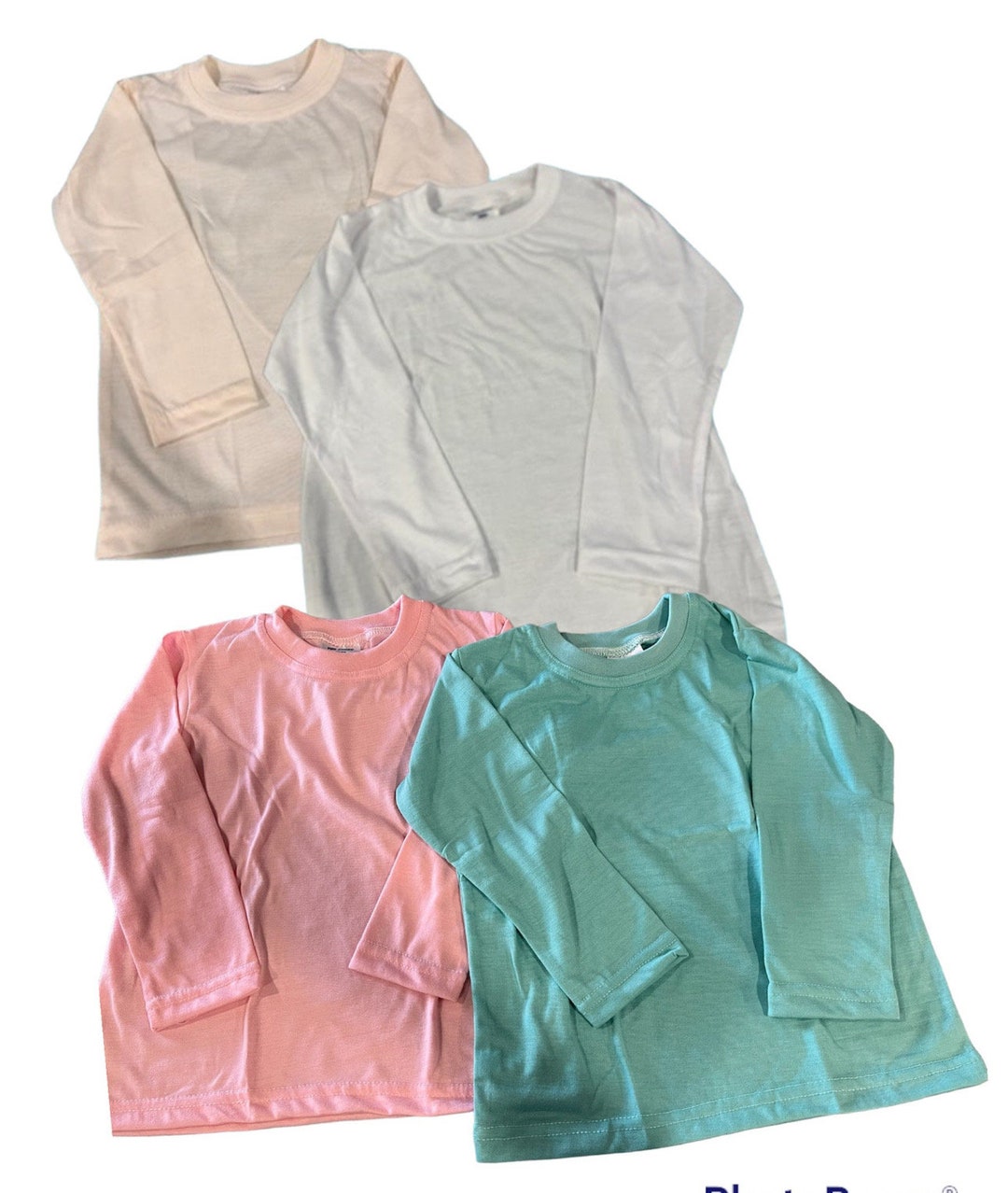 Youth Long Sleeve Sublimation Shirts White Pink Gray Cream Oatmeal Pink ...