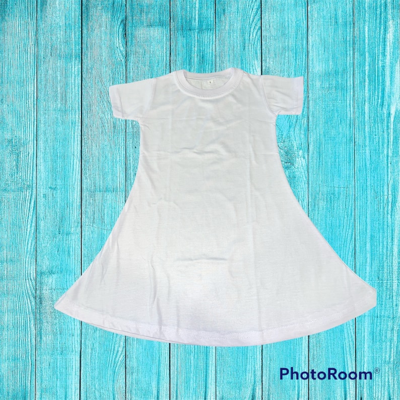 Toddler Sublimation Dress Polyester Girls Little Short Sleeve - Etsy