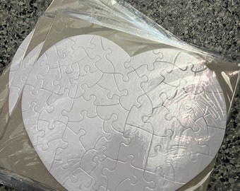 Sublimation Blank Heart Puzzles - Etsy