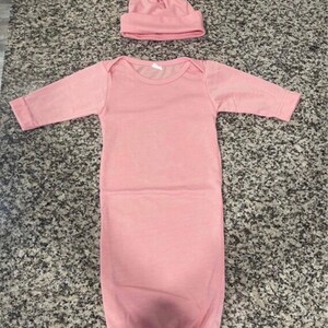 Sublimation Baby Hat and Gown Set Blank Newborn 100% Polyester - Etsy
