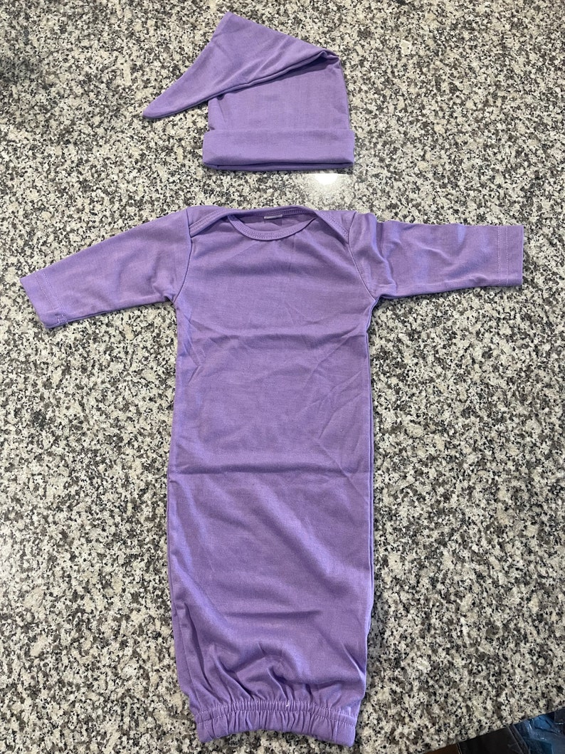 Sublimation Baby Hat and Gown Set Blank Newborn 100% Polyester - Etsy