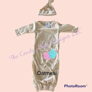 Sublimation Baby Hat and Gown Set Blank Newborn 100% Polyester - Etsy