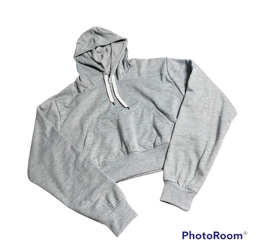 Adult CROPPED Sublimation Hoodie Sweatshirts Cotton Feel Soft Htv ...