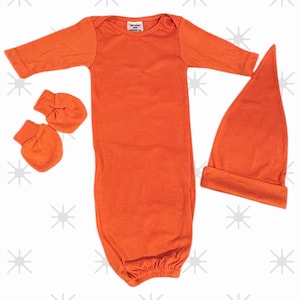 Sublimation Baby Hat and Gown Set With Matching Mittens Blank Newborn ...