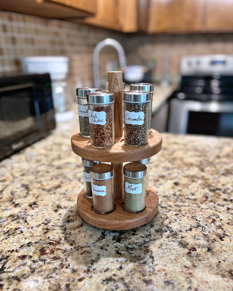 Spice Rack Carousel - Countertop Spice Rack - Spice Rack Organizer - Etsy