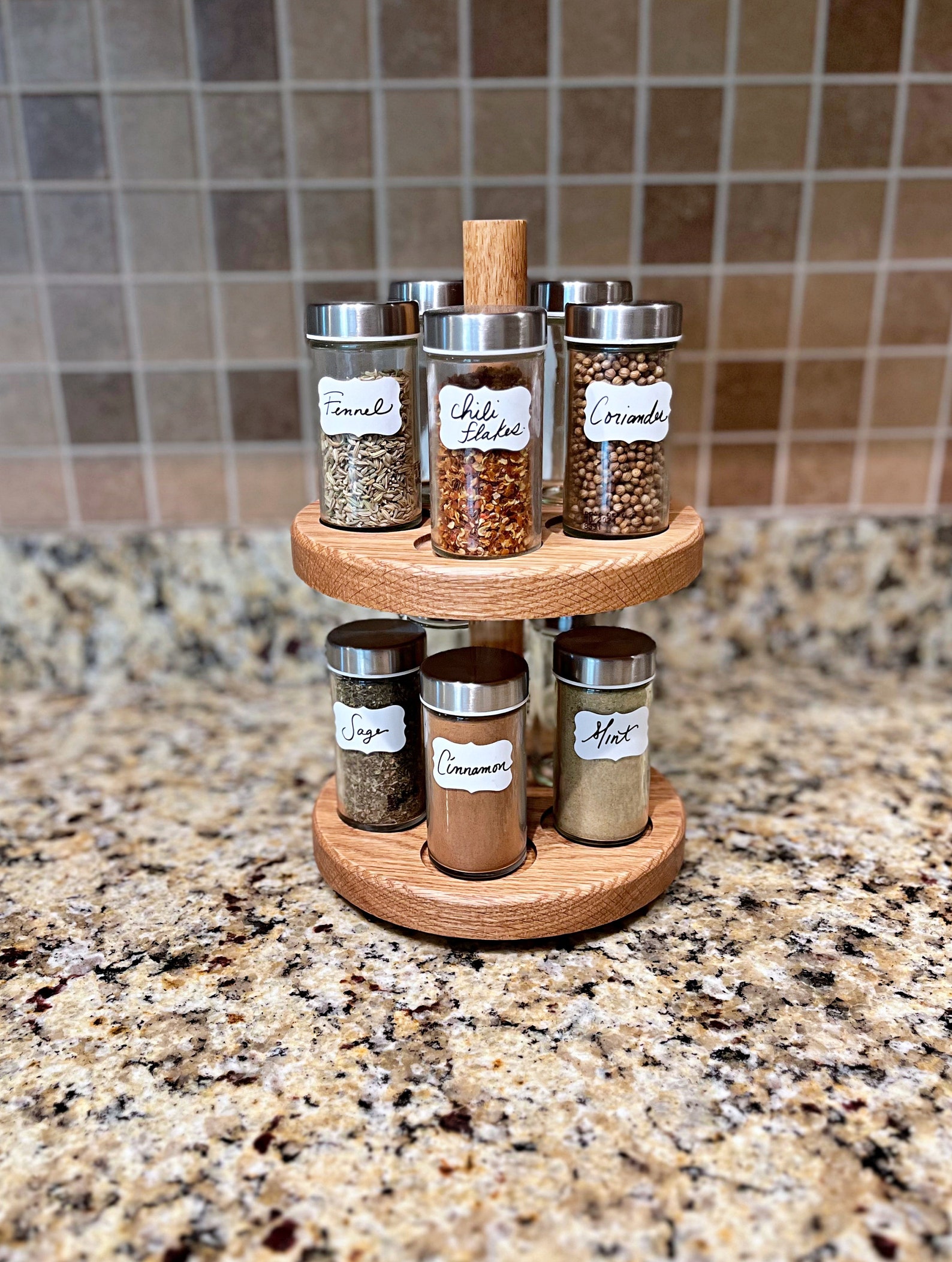 Spice Rack Carousel - Countertop Spice Rack - Spice Rack Organizer - Etsy