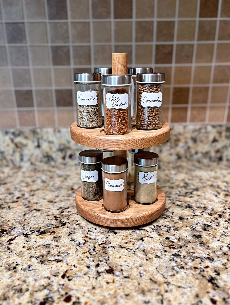 Spice Rack Carousel - Countertop Spice Rack - Spice Rack Organizer - Etsy
