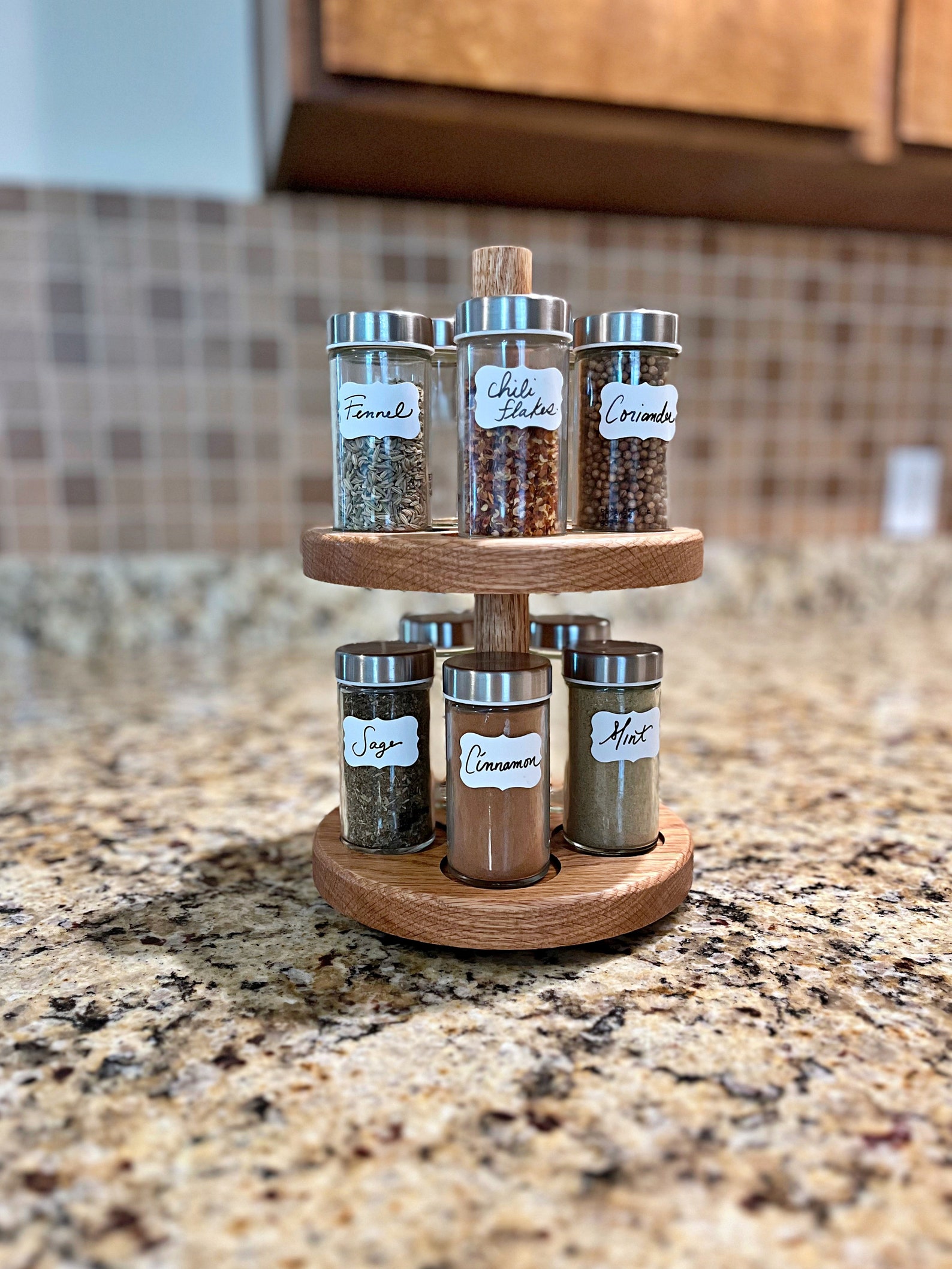 Spice Rack Carousel - Countertop Spice Rack - Spice Rack Organizer - Etsy