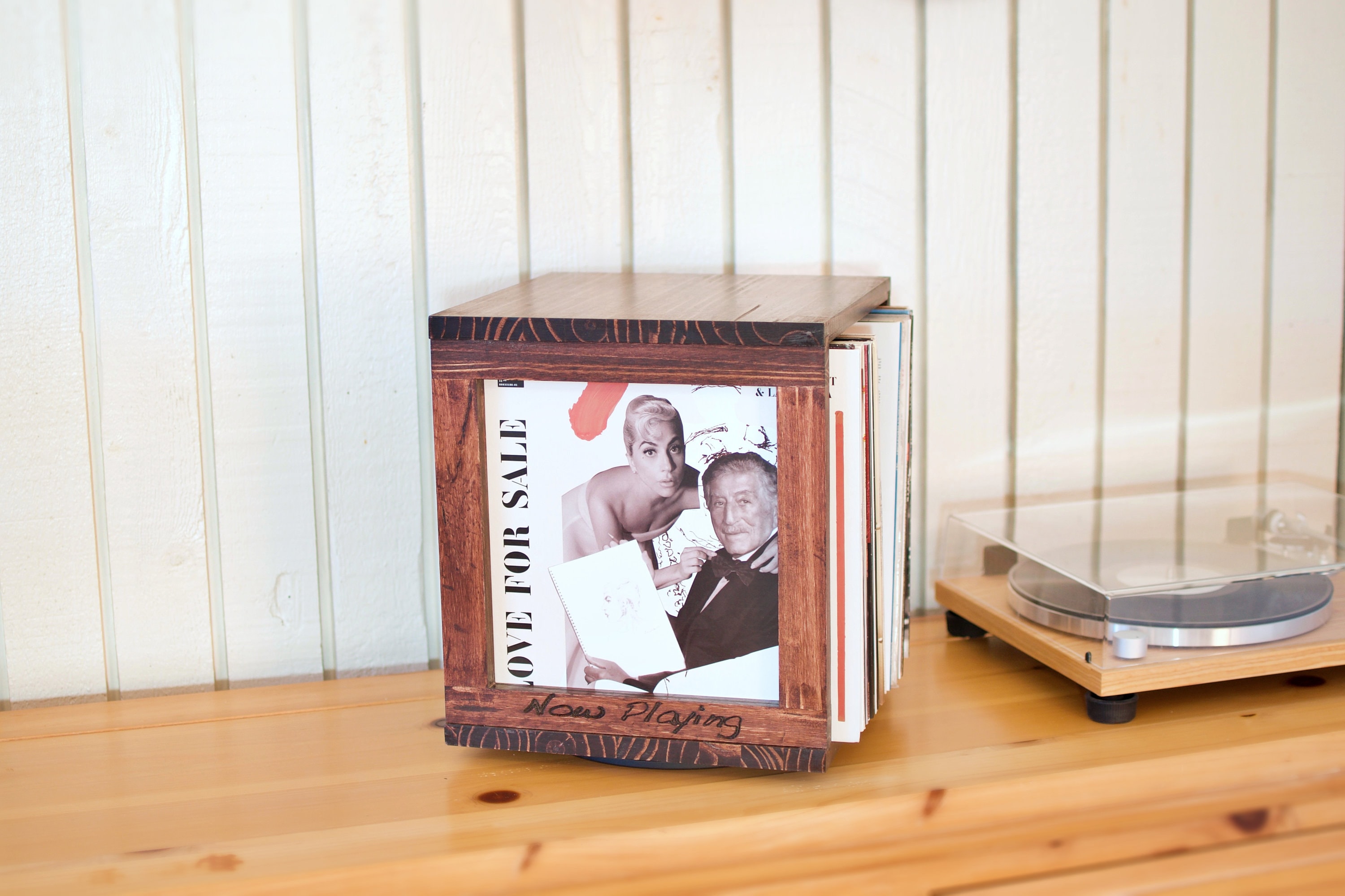 Rotating Vinyl Record Holder. Display or Stand for Vinyl Records - Etsy