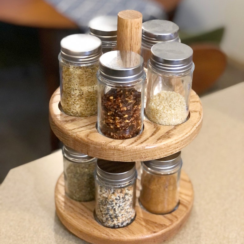 Spice Rack Carousel Countertop Spice Rack Spice Rack Organizer - Etsy
