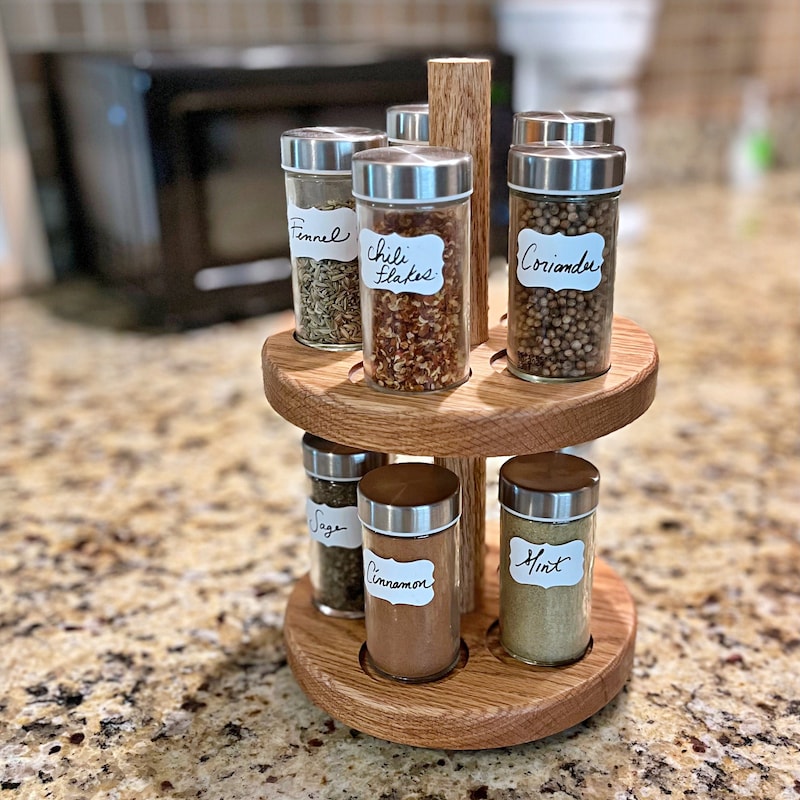 Rotating Spice Rack Organizer - Etsy