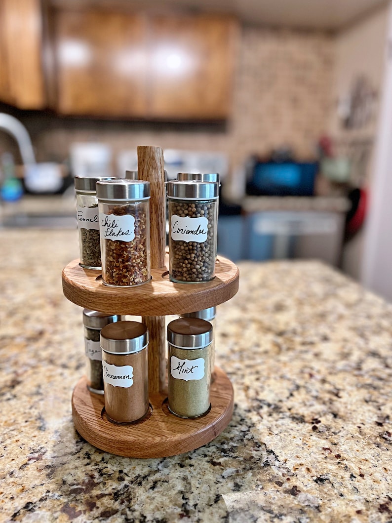 Spice Rack Carousel - Countertop Spice Rack - Spice Rack Organizer - Etsy