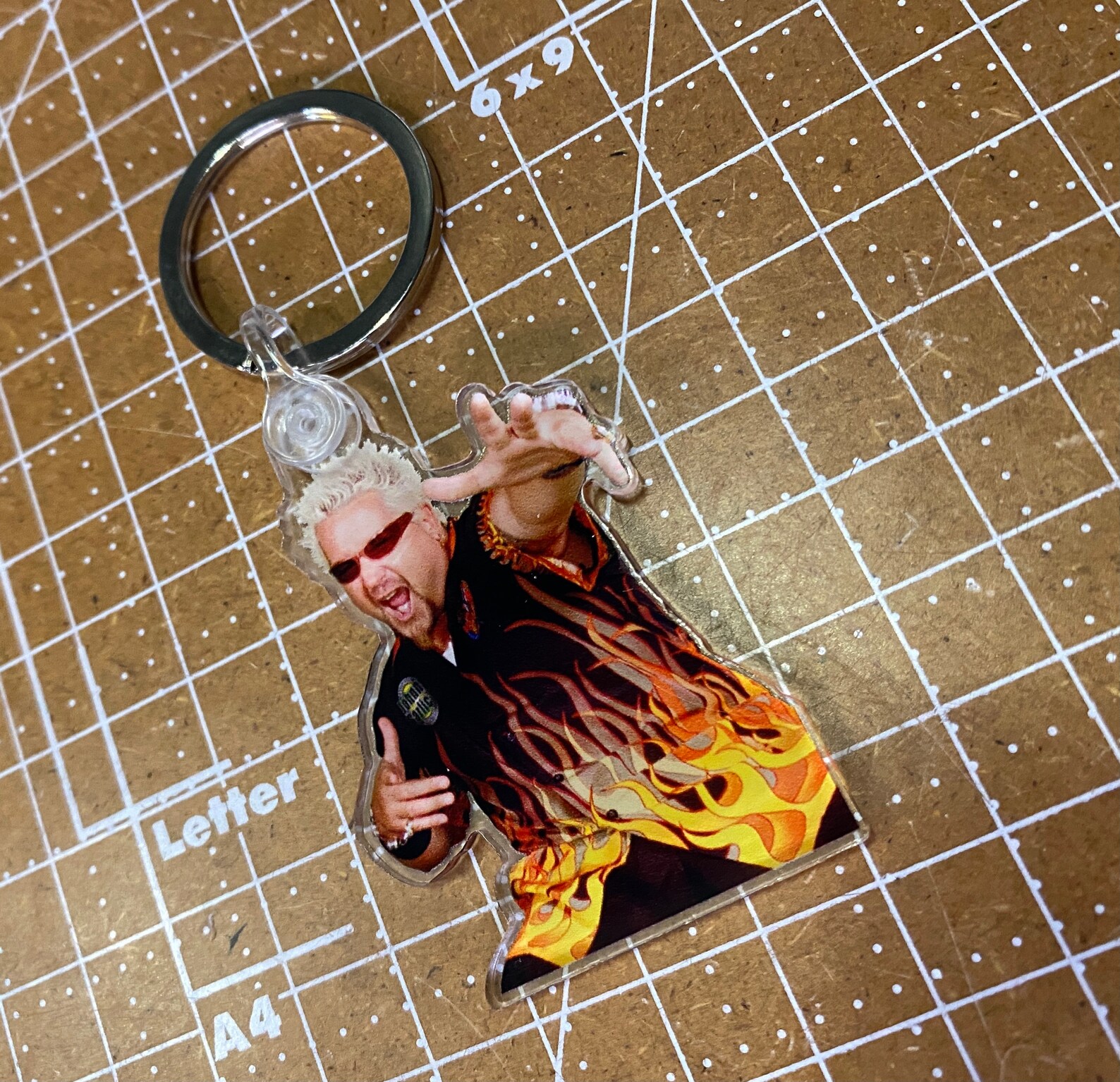 Guy Fieri Key Ring - Etsy