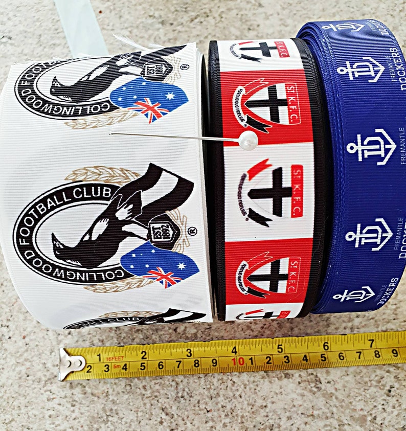 AFL Ribbon Ribbongrosgrain Ribbon 3 Sizes - Etsy Australia
