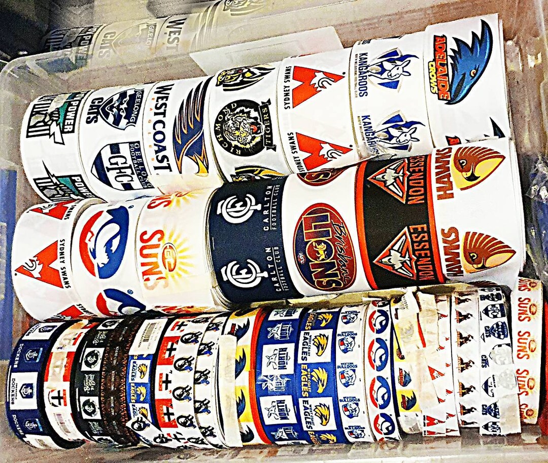 AFL Ribbon Ribbongrosgrain Ribbon 3 Sizes - Etsy Australia