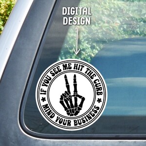 Funny Car Decal Svg, Window Decal Svg, Bumper Sticker Svg, Funny ...