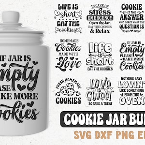 Funny Cookie Jar Sayings Svg Bundle Treat Jar Svg Baking - Etsy