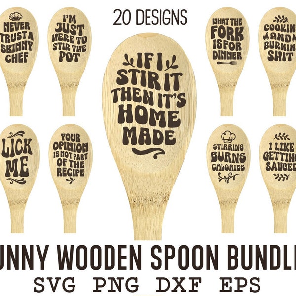 Funny Wooden Spoon Svg - Etsy