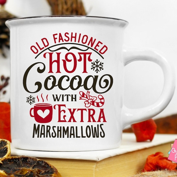 Hot Cocoa Mug Sayings Svg - Etsy