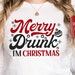 Christmas Alcohol Svg, Drinking Humor Svg, Holiday Wine Svg, Funny ...