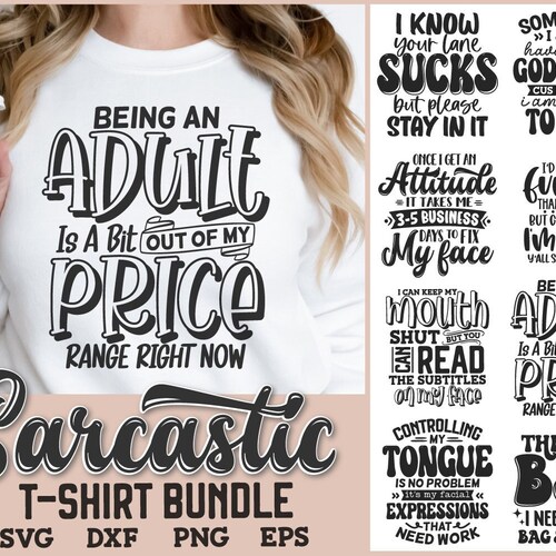 Sarcastic Tshirt Bundle Snarky Mug Sayings Funny Quotes Funny - Etsy