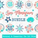 Sea Monogram Svg Sea Shell Monogram Bundle Monogram Bundle - Etsy