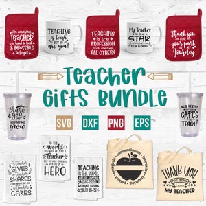 Teacher Bundle Svg Teacher Appreciation Svg Teacher Gift - Etsy