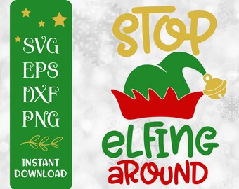 Elfing Around Svg - Etsy