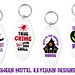 Halloween Motel Keychain SVG Bundle, Witch Hotel Keychain Svg, Ghouls ...