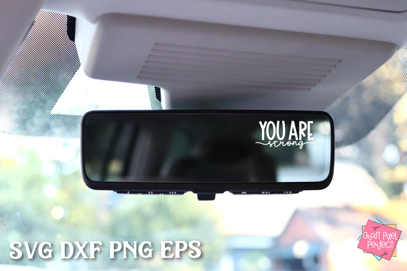 Car Rear View Mirror Motivational Bundle, Self Love Quotes Svg, Car ...