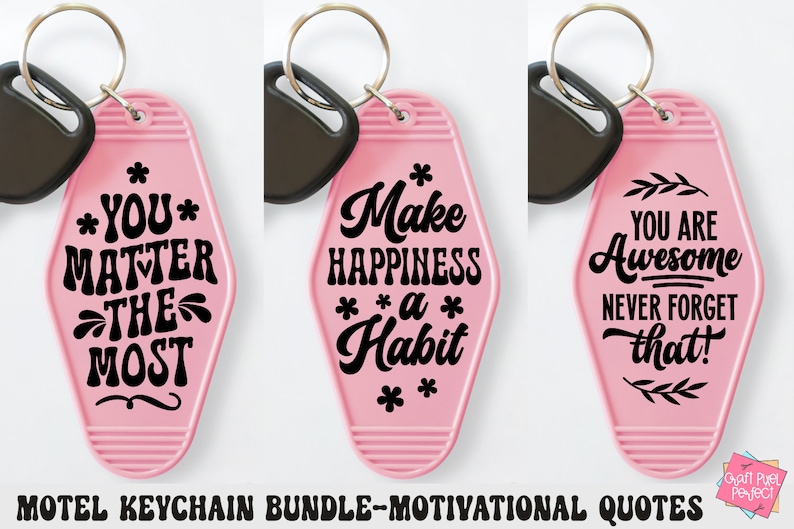 Motel Keychain Svg, Motivational Keychain Svg, Hotel Keychain Svg ...