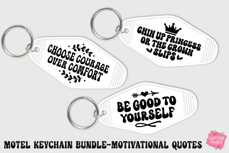 Motel Keychain Svg, Motivational Keychain Svg, Hotel Keychain Svg ...