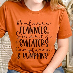 Bonfires Flannels S'mores Sweaters Campfires & Pumpkins, Fall Vibes ...