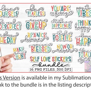 Self Love Quotes Bundle Svg, Positive Words Svg, Mental Health Svg ...