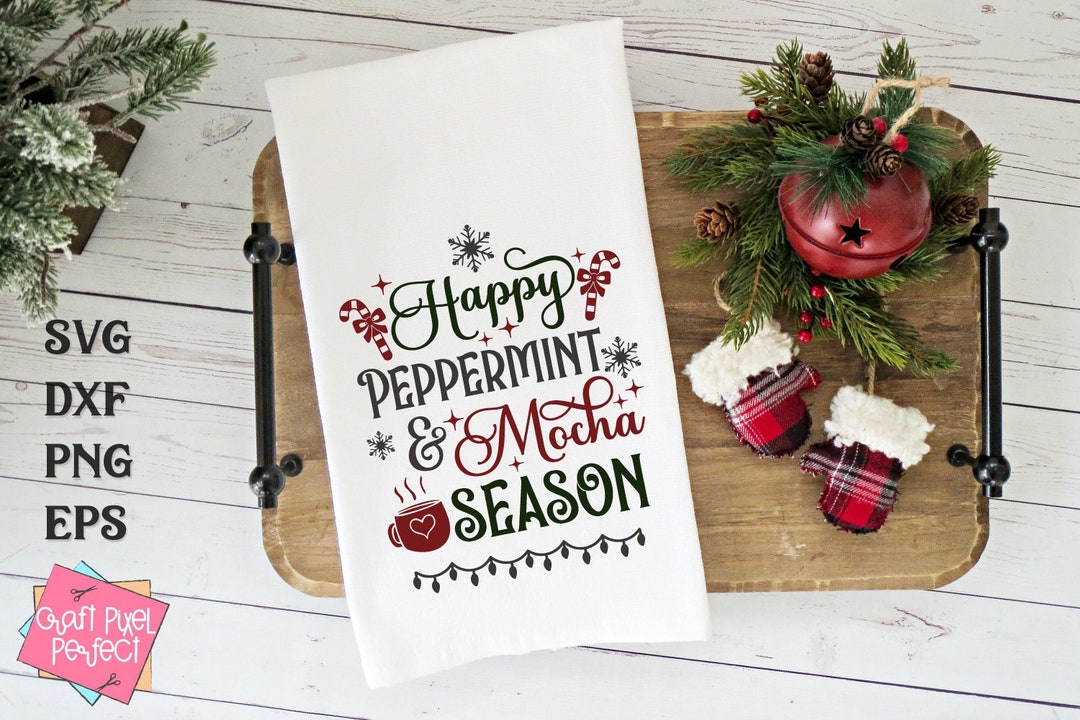 Funny Christmas Dish Towel Svg, Christmas Kitchen Svg, Peppermint and ...